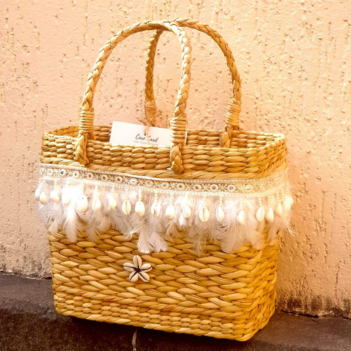 Glam Gal Wicker Tote Bag