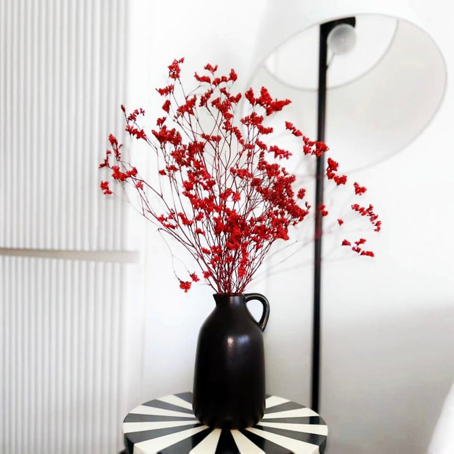 Ruby Red Dried Flower Arrangement